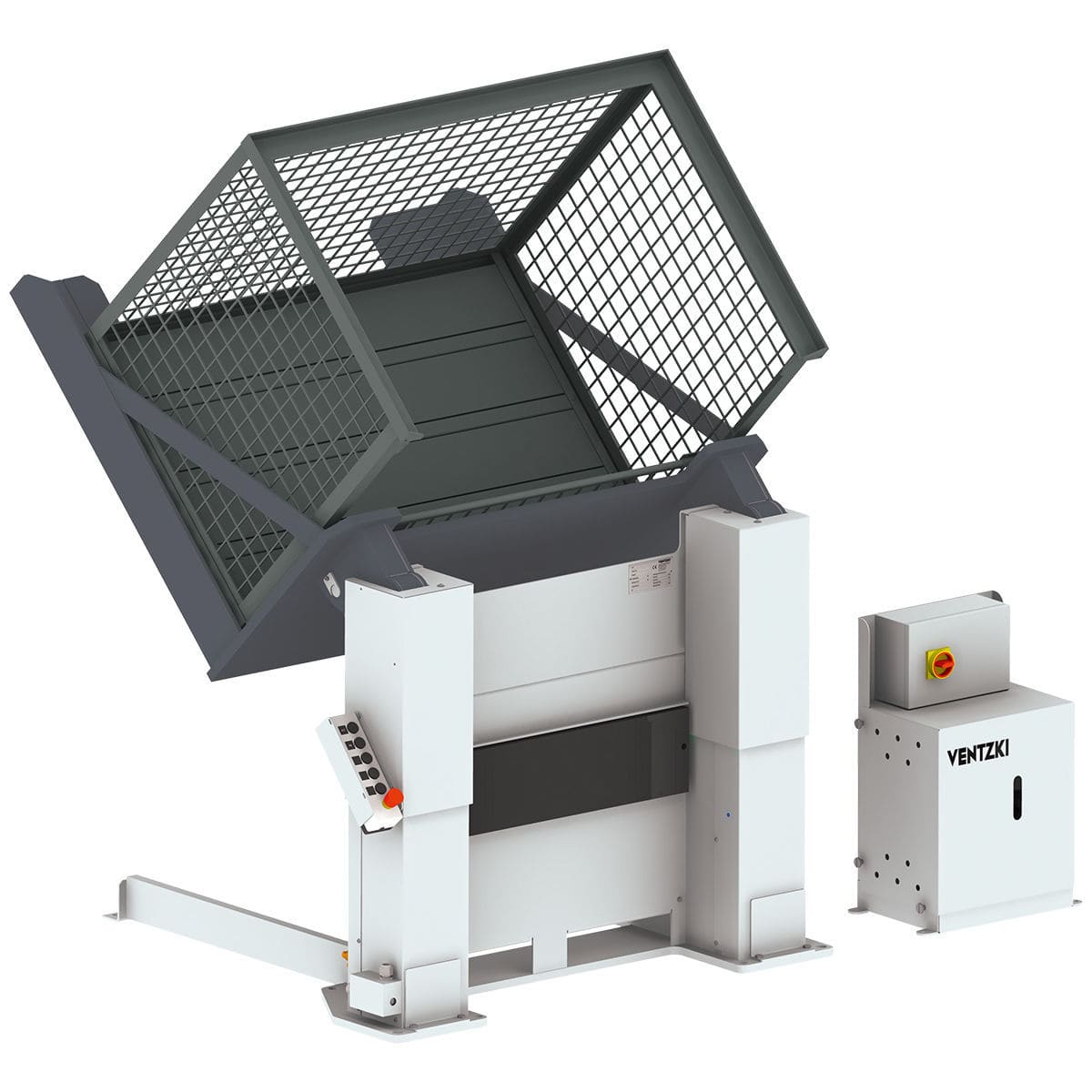 Hydraulic metal lifting and turning device - NHE 3 series - Ventzki ...