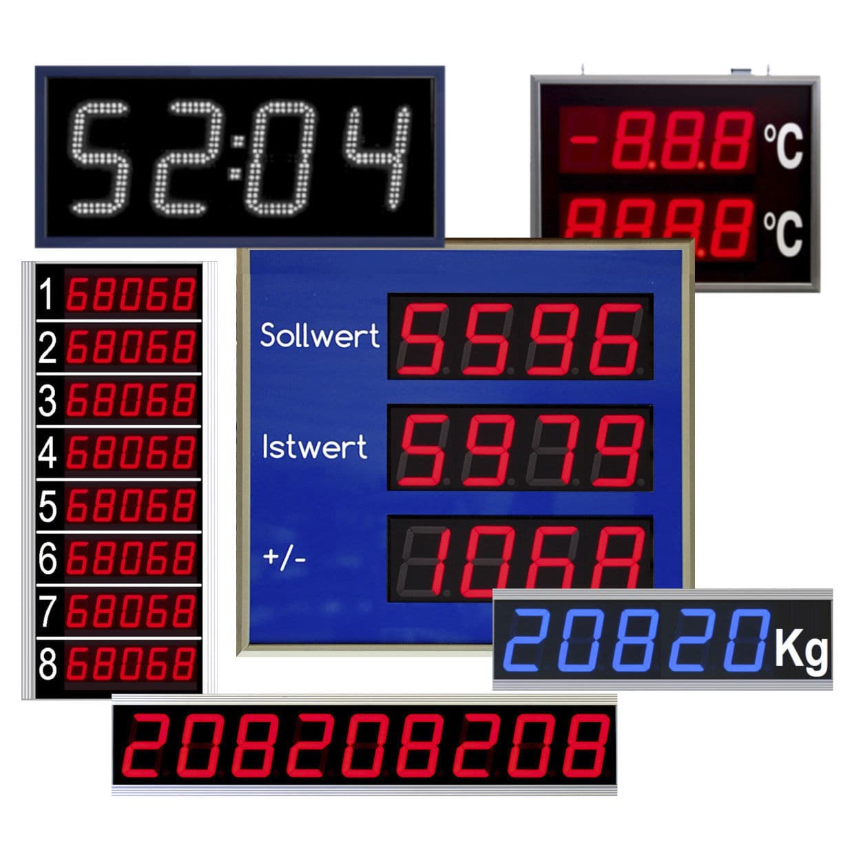 LED display - LG series - VISUAL ELECTRONIC GmbH