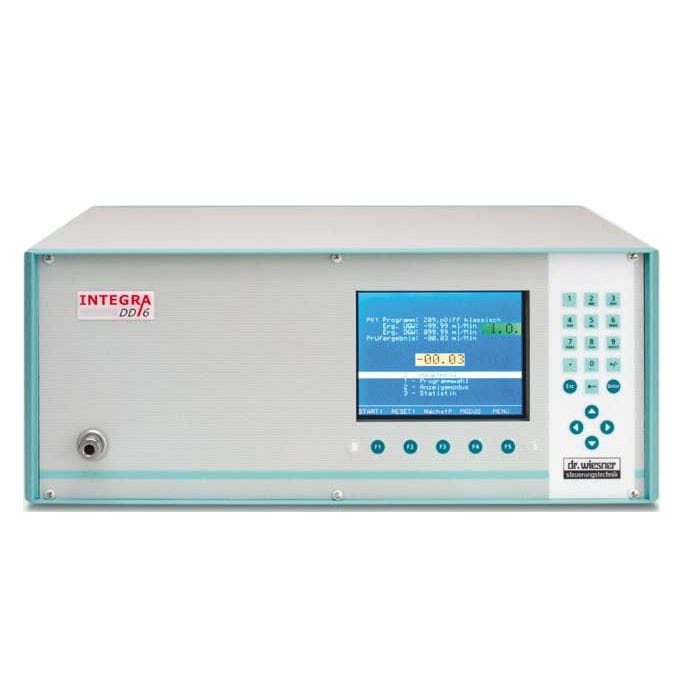 Flow testing device - INTEGRA DF1/DFM - Dr. Wiesner - automatic / PLC ...