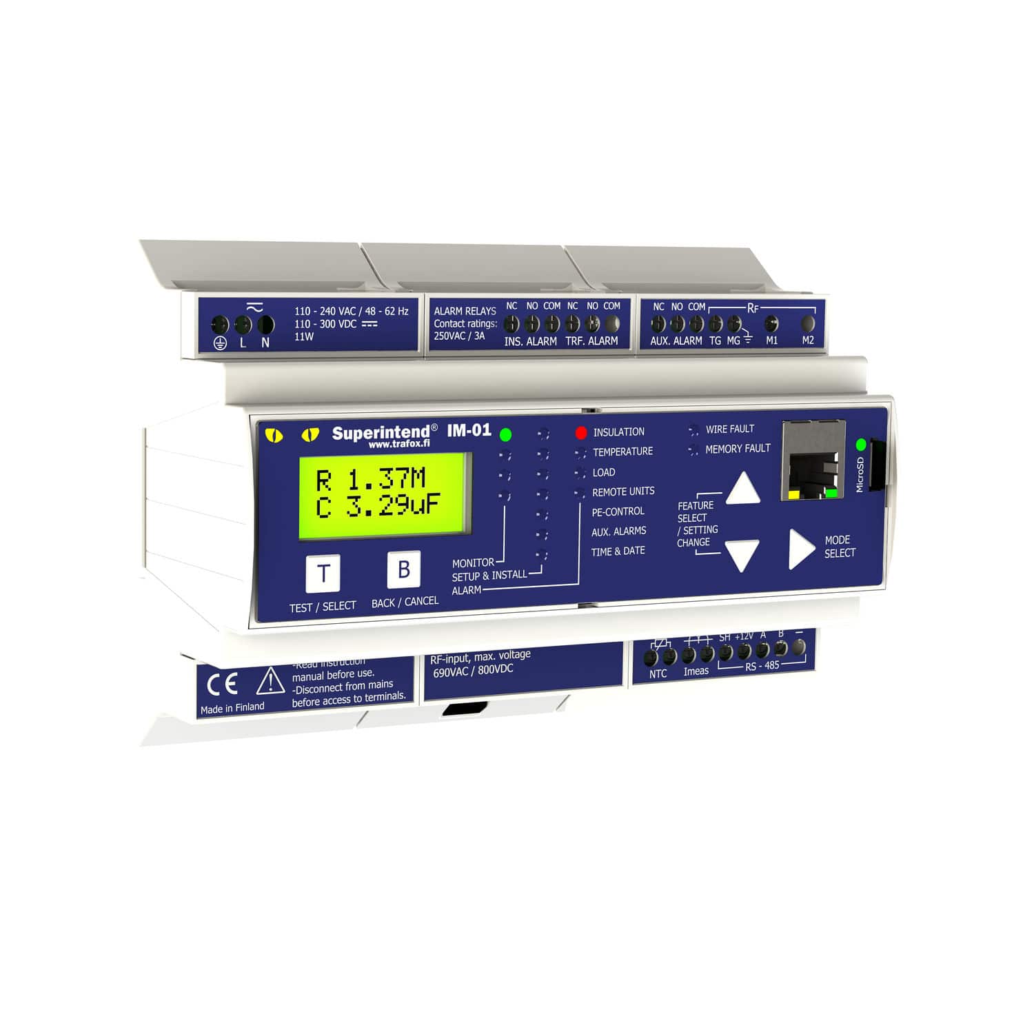 AC/DC insulation monitoring device - IM-01.INDM - Muuntosähkö Oy ...