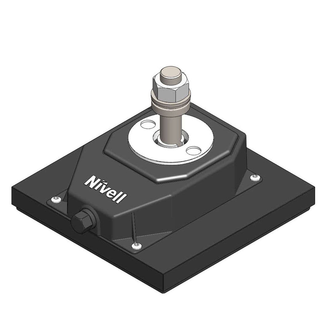 Adjustable leveling wedge - DKP-2/10 200 x 200 - NIVELL - with screw on ...