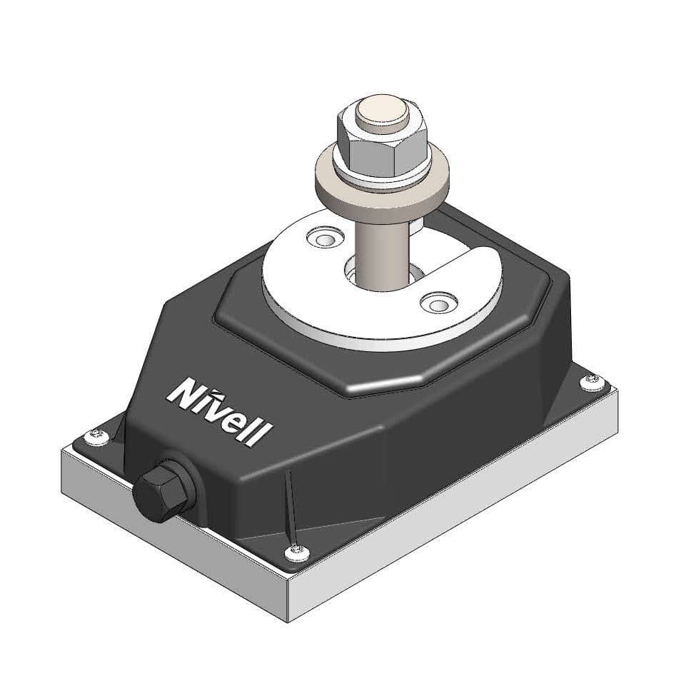 Leveling wedge with screw on bolt - DKP-2/10 M20x80 (105) - NIVELL ...