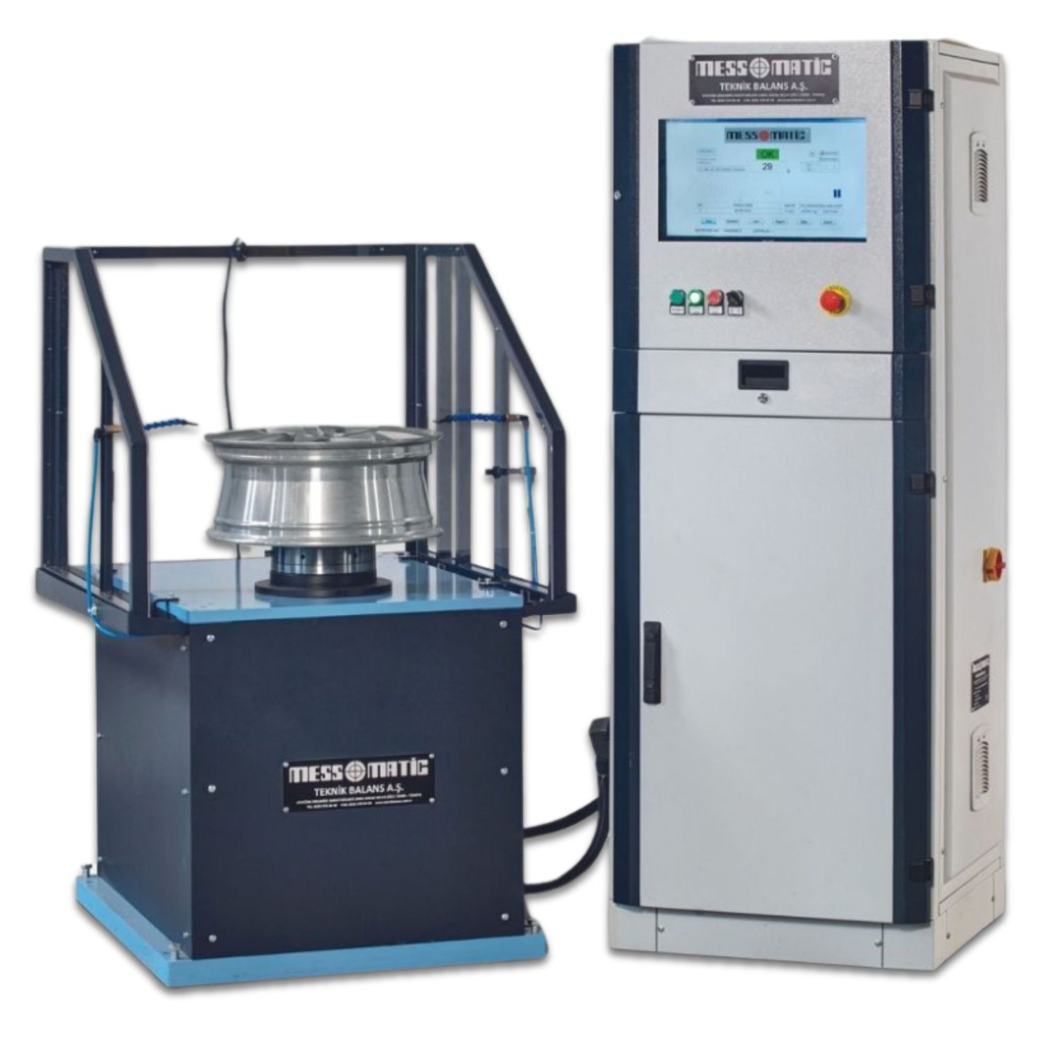 Vertical balancing machine - Messmatic - static / manual / for wheels