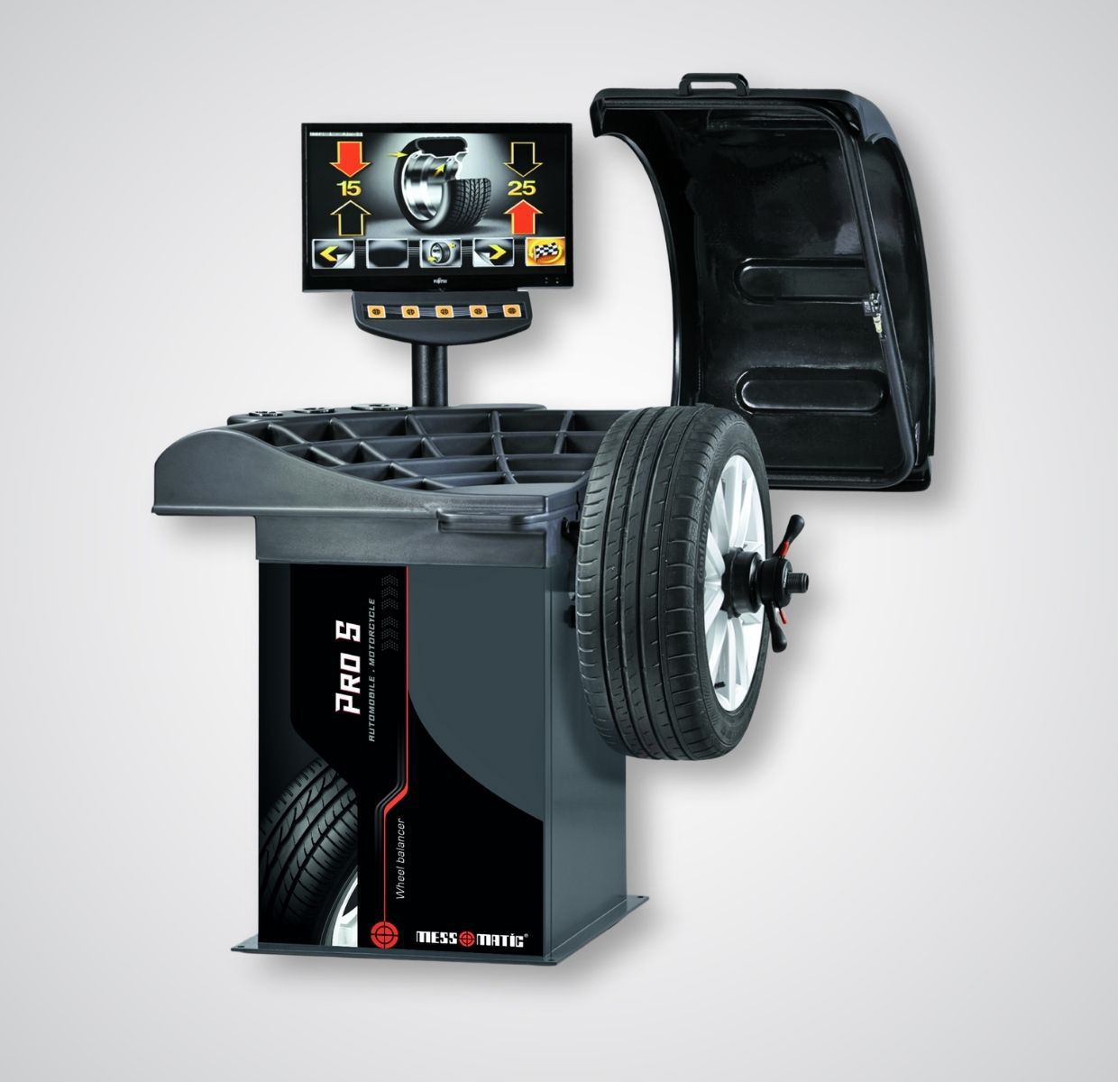 Car wheel balancer - PRO-S - Messmatic - semi-automatic