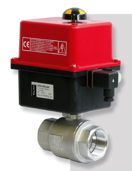 Ball valve - 211, 213 - VALPES - electrically-actuated / for control ...