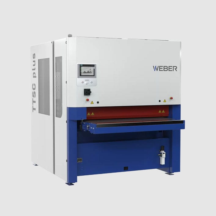 Brush deburring machine - TTSC plus - Weber - belt / finishing / grinding