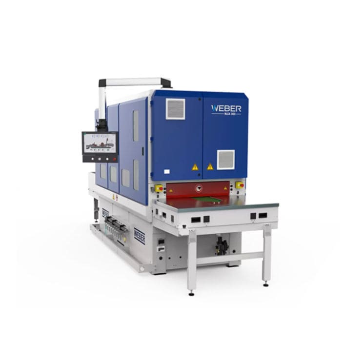 Brush deburring machine - NLCA - Weber - edge rounding / grinding / sanding