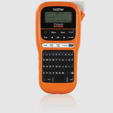 Portable label printer - PTE105 - Brother Industries - for wire / for ...