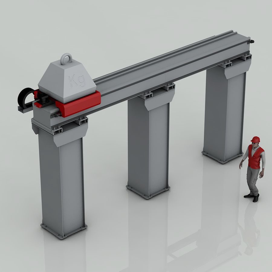 Linear axis on pillars - Lucas - rack-and-pinion / electric / for robots