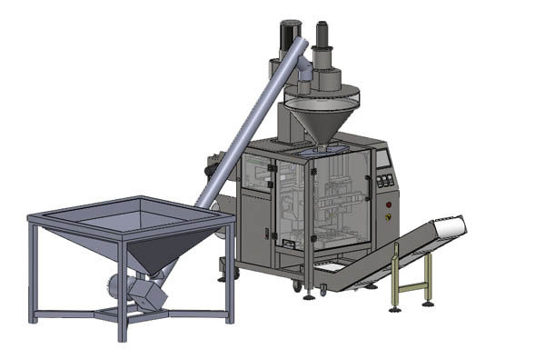 Vertical bagging machine - max. 100 p/min - AMTEC Packaging Machines ...