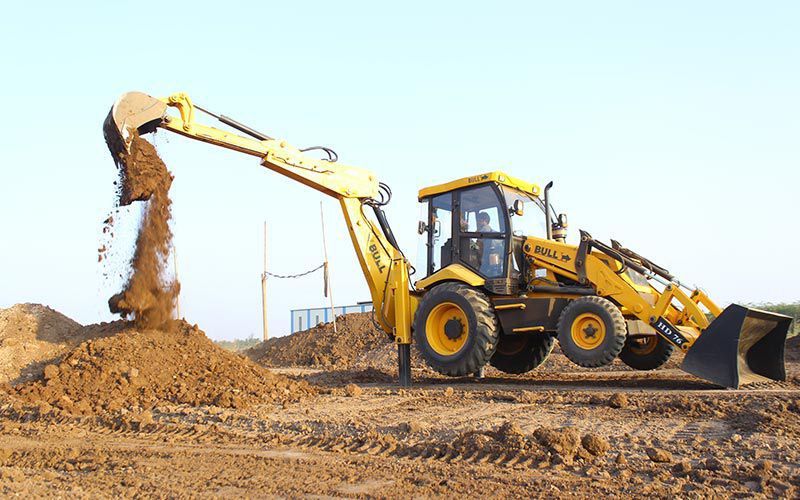 Articulated backhoe loader - BULL HD 76 2wd - BULL MACHINES PVT LTD