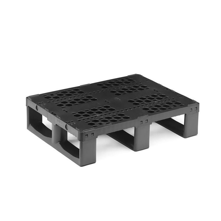 Recycled plastic half-size pallet - EXPERT MAX 0806-O3 - NAECO ...
