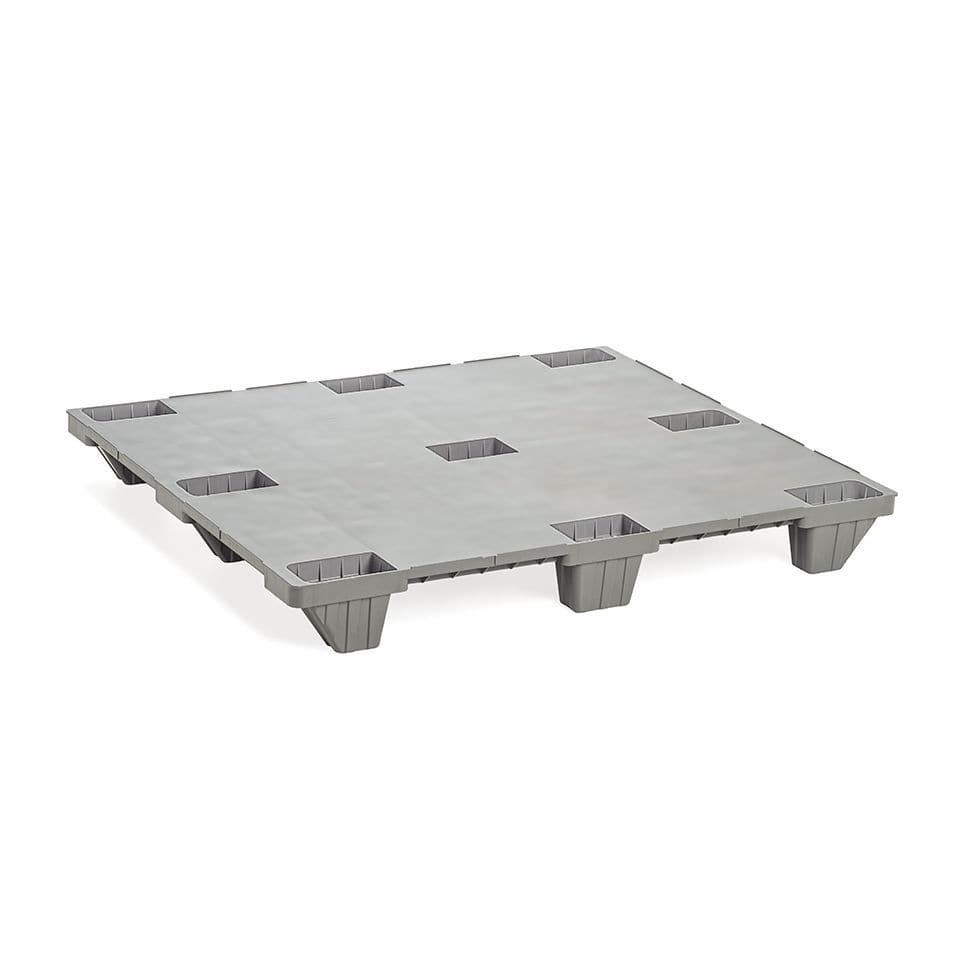 Recycled plastic pallet - BASIC 1210-C9 - NAECO PACKAGING - Euro ...