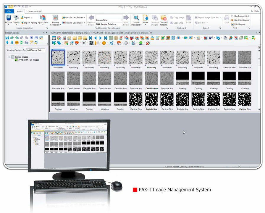 Image acquisition software - PAX-it2 - LECO - analysis