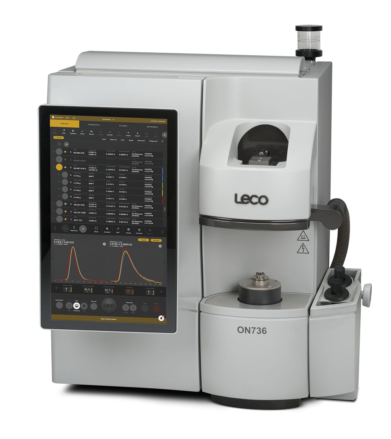 Flue gas analyzer - 736 - LECO - metal / nitrogen / oxygen