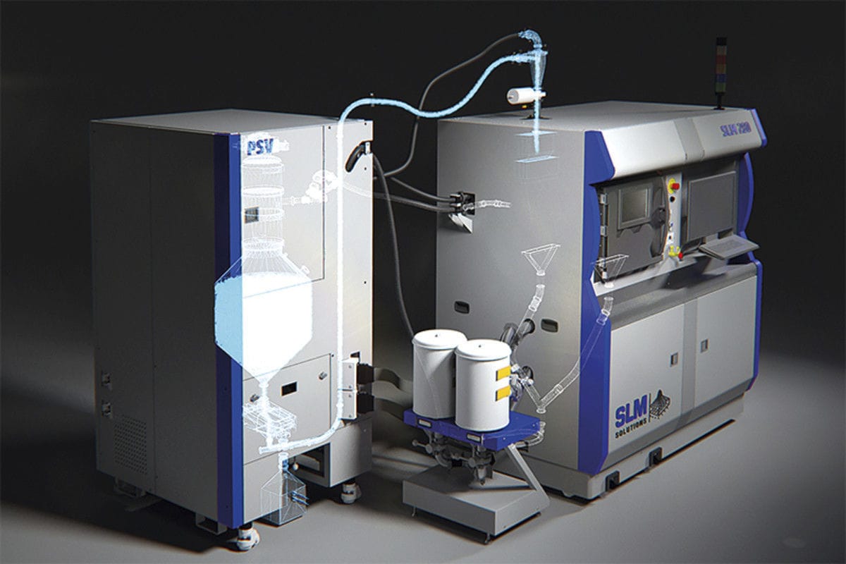Powder feeding unit - PSV - SLM solutions - for printing machines ...