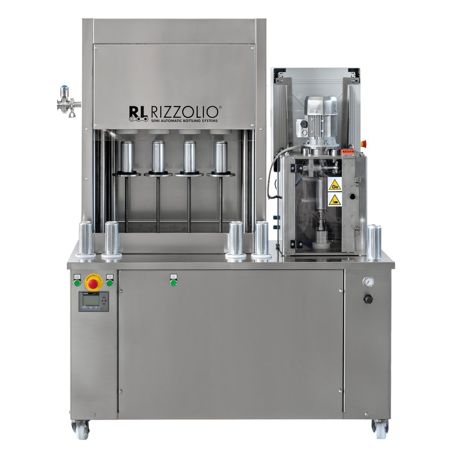 Semi-automatic filler - COMPACTBLOCK 6-6-2 - Rizzolio s.r.l - can / for ...