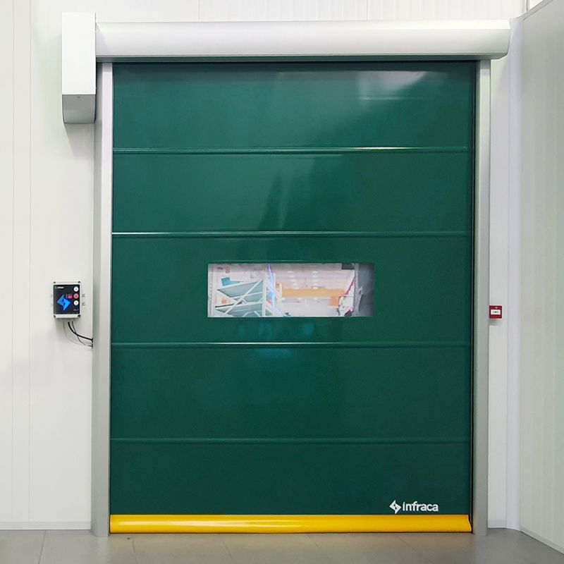 High-speed door - PRE - Infraca - roll up / PVC / class 2