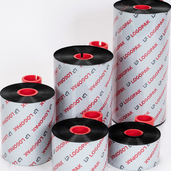 Wax-based thermal transfer ribbon - LOGOPAK - resin-based / for label ...
