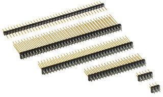 Double-row pin header - 972-nn090-9a - ept - straight / press-fit / 2. ...