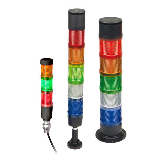 LED stack light - DTS-LED series - DETAS - steady / 5-color / IP65