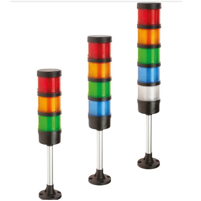 LED stack light - DTS-LED 70 LC series - DETAS - steady / 5-color / IP53