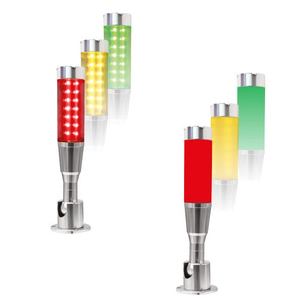 LED stack light - DTS-LED 50 MULTI BAT series - DETAS - steady / 3-color