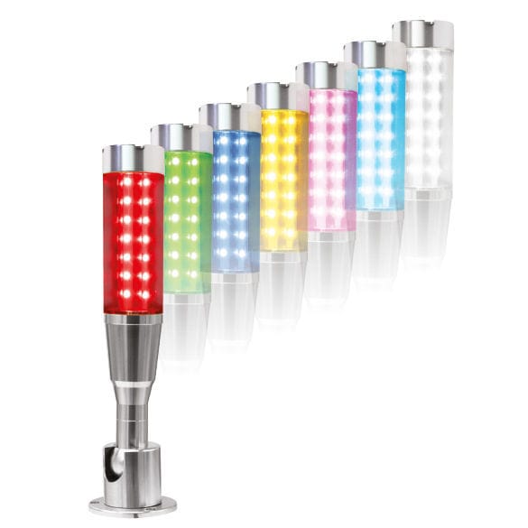 LED stack light - DTS-LED 50 MULTI BAT ALU 796 - DETAS - steady