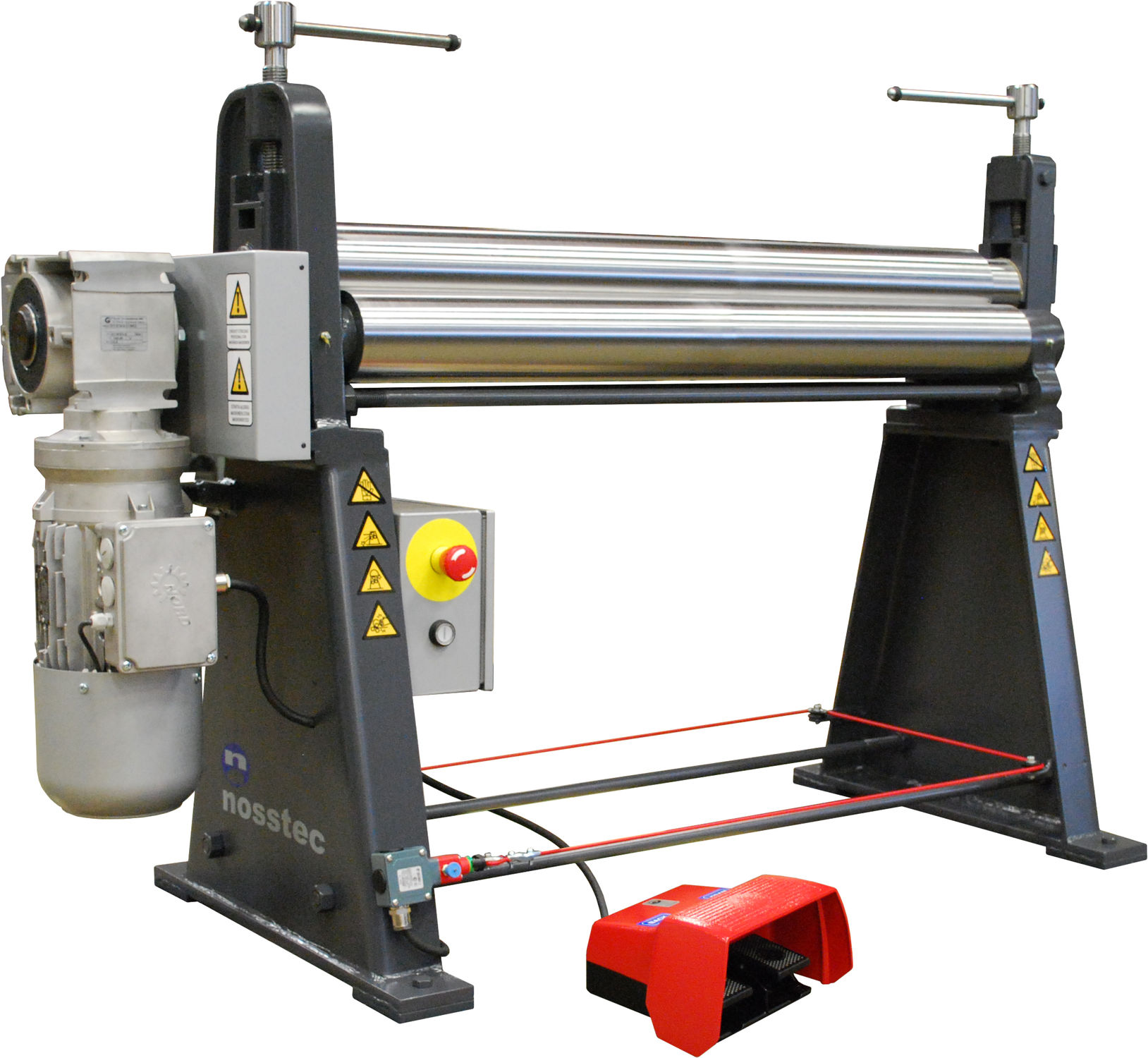 3-roller plate bending machine - 8264 series - Nosstec - electric