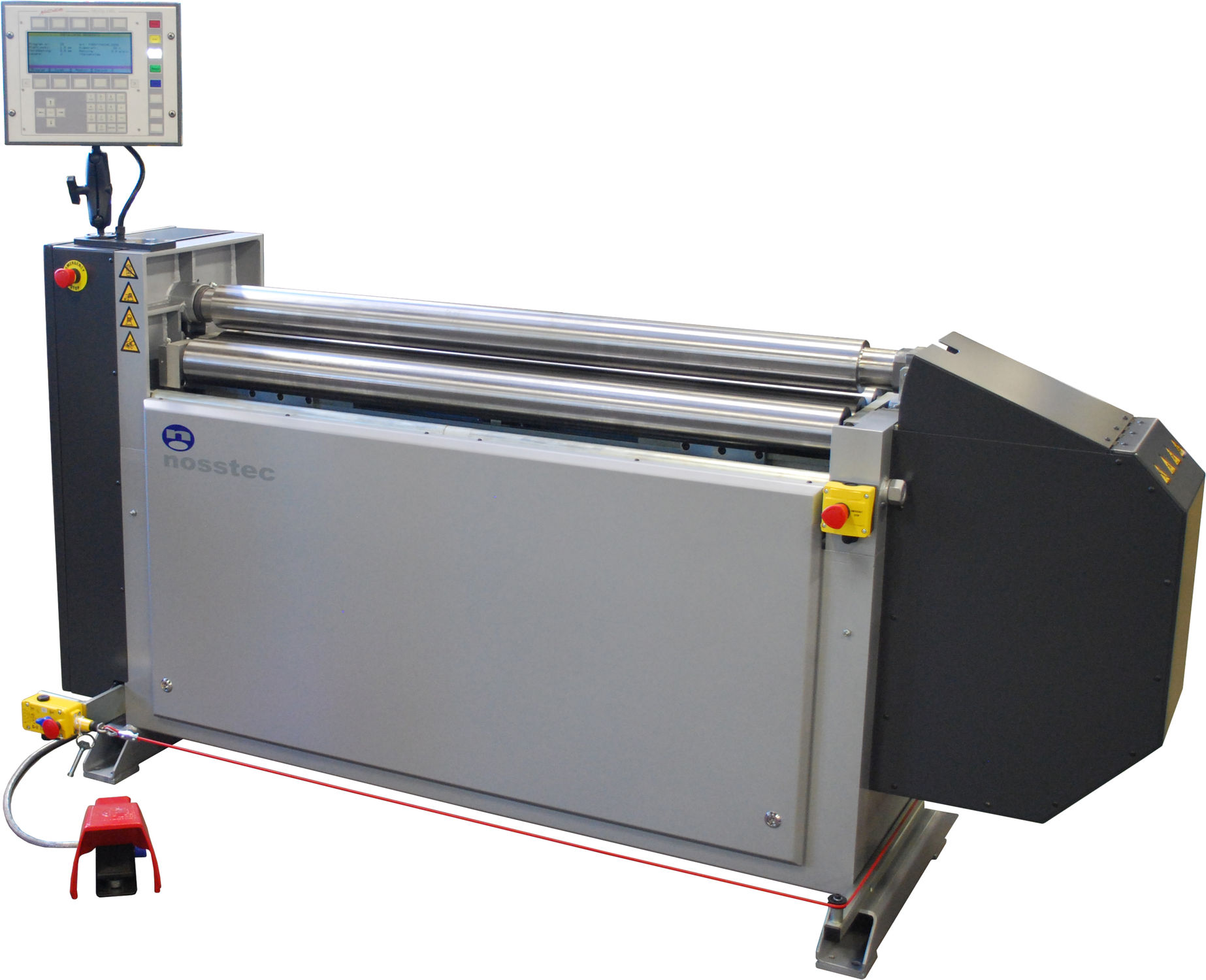 4-roller plate bending machine - 8344 series - Nosstec - electric / CNC