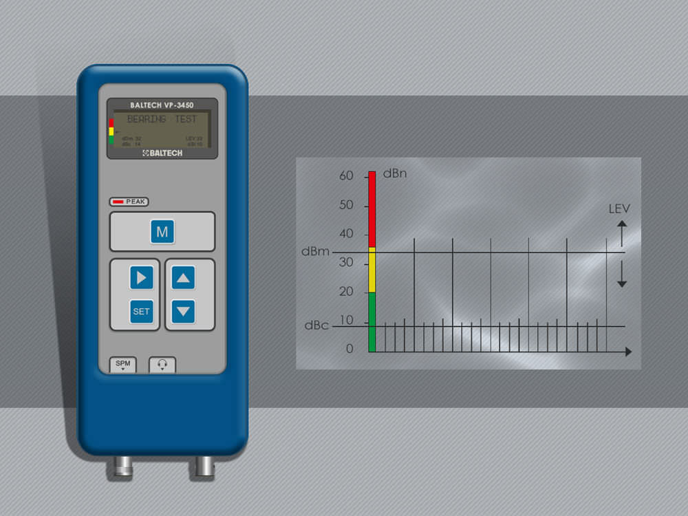 Machine monitoring vibration meter - BALTECH VP-3450 - BALTECH GmbH
