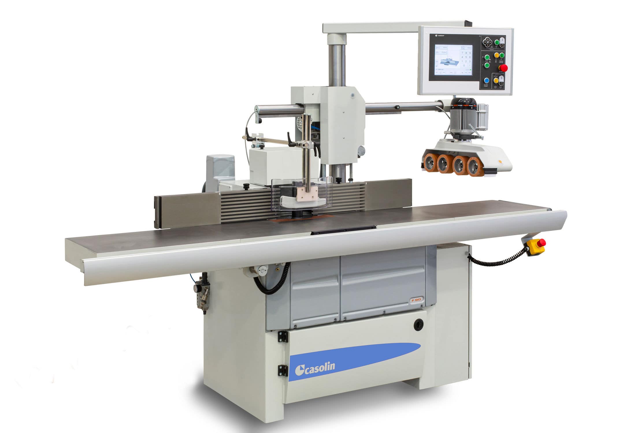 Fixed spindle molder - F90-180 - Casolin - for wood / with guard