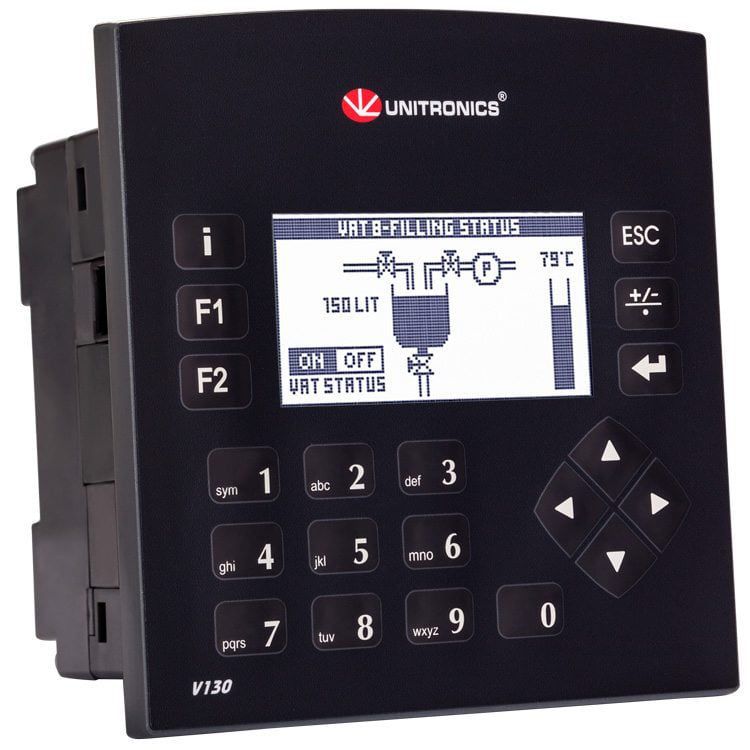 PLC with graphic HMI - Vision130™ series - Unitronics - panel-mount ...