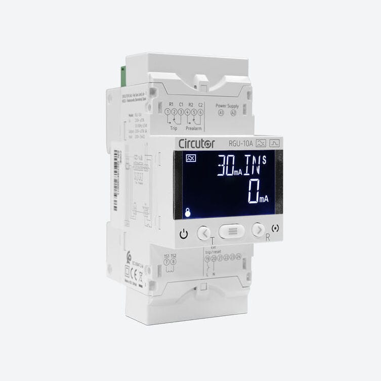 Current protection relay - RGU-10A - CIRCUTOR - for transformers / DIN ...