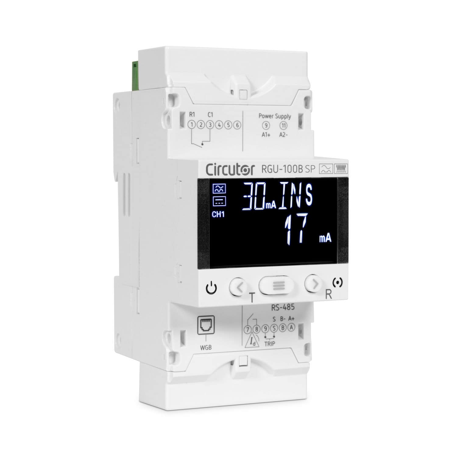 Earth-leakage protection relay - RGU-100A - CIRCUTOR - current / for ...