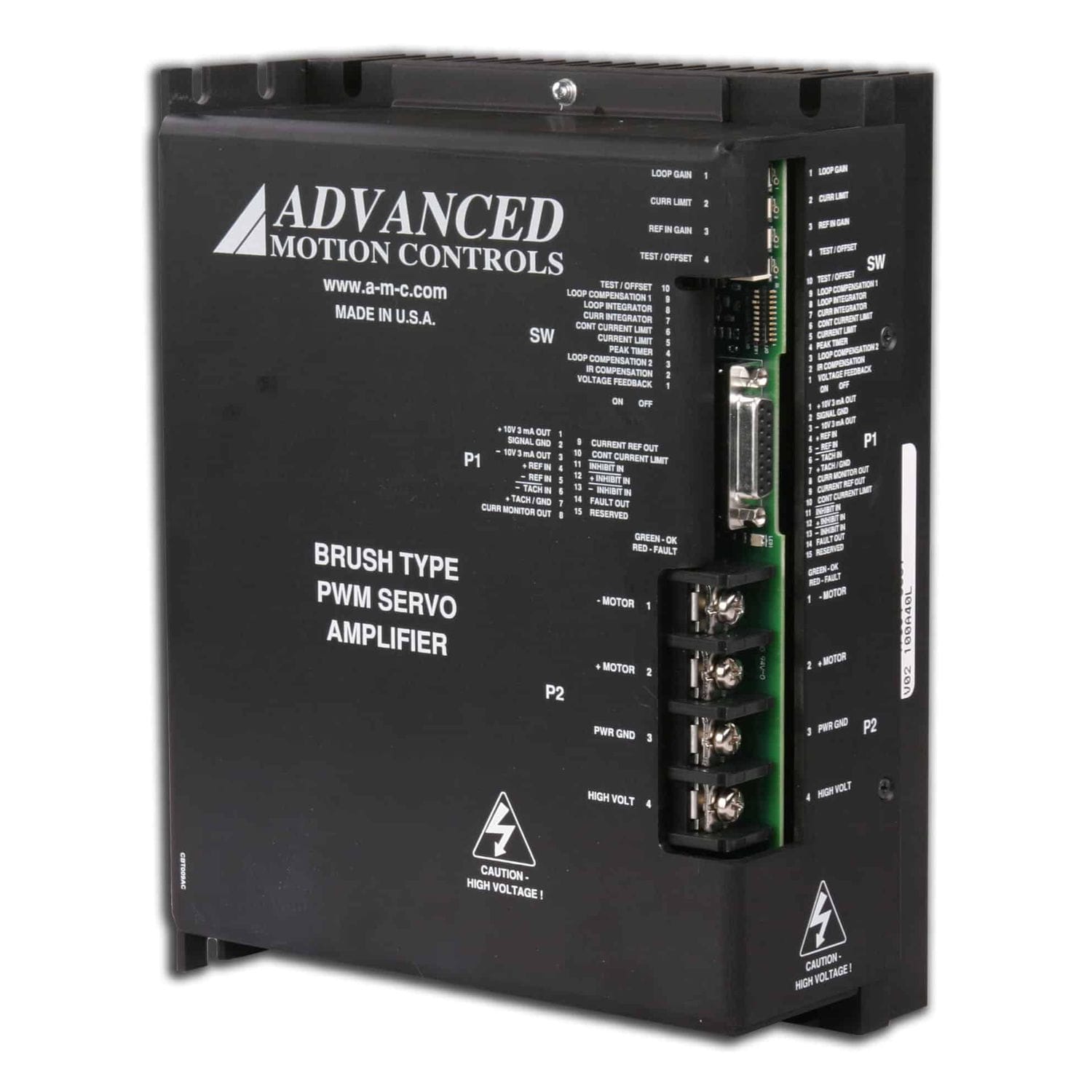 Panel-mount servo-drive - 100A40 - ADVANCED Motion Controls - DC / brushed / single-phase motor