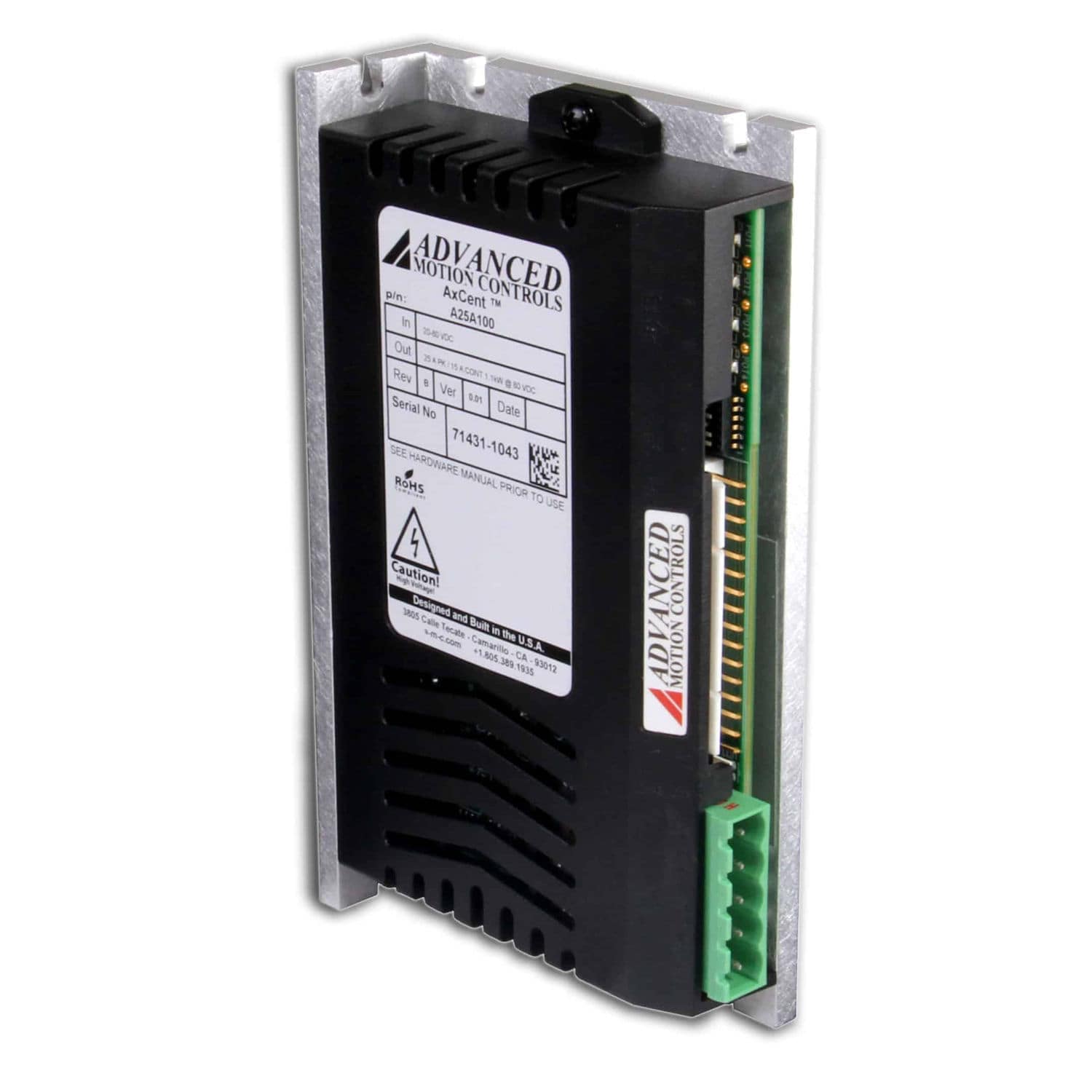 Panel-mount servo-drive - AB20A200 - ADVANCED Motion Controls - DC ...