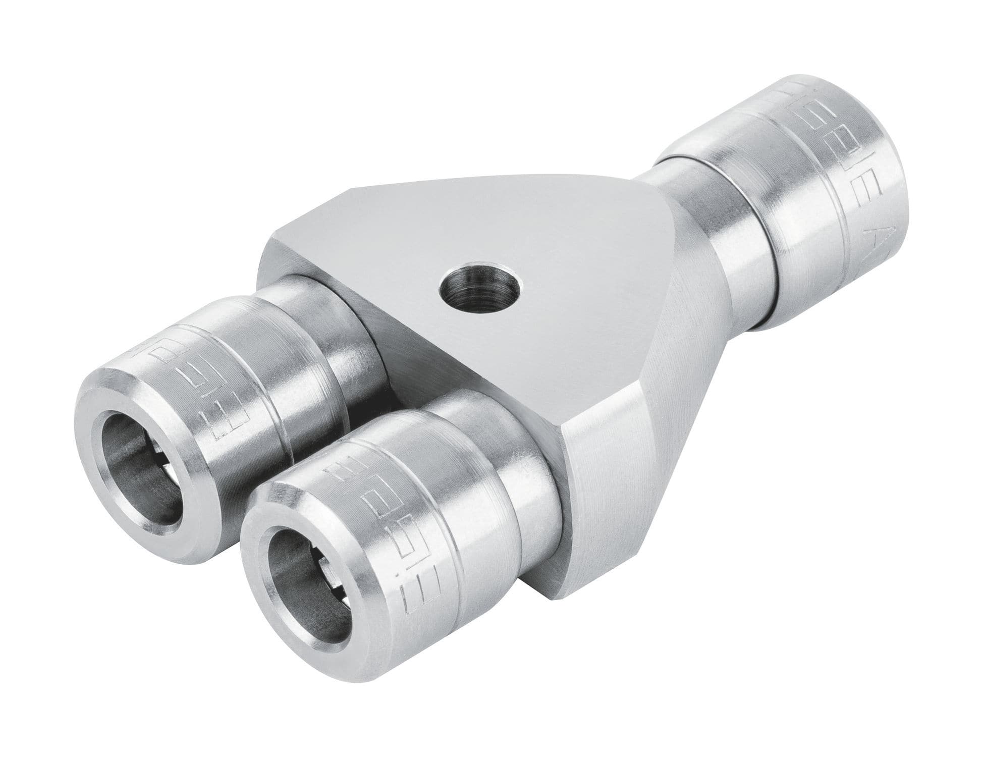 Y fitting - 975 - EISELE GmbH - pneumatic / push-in / stainless steel