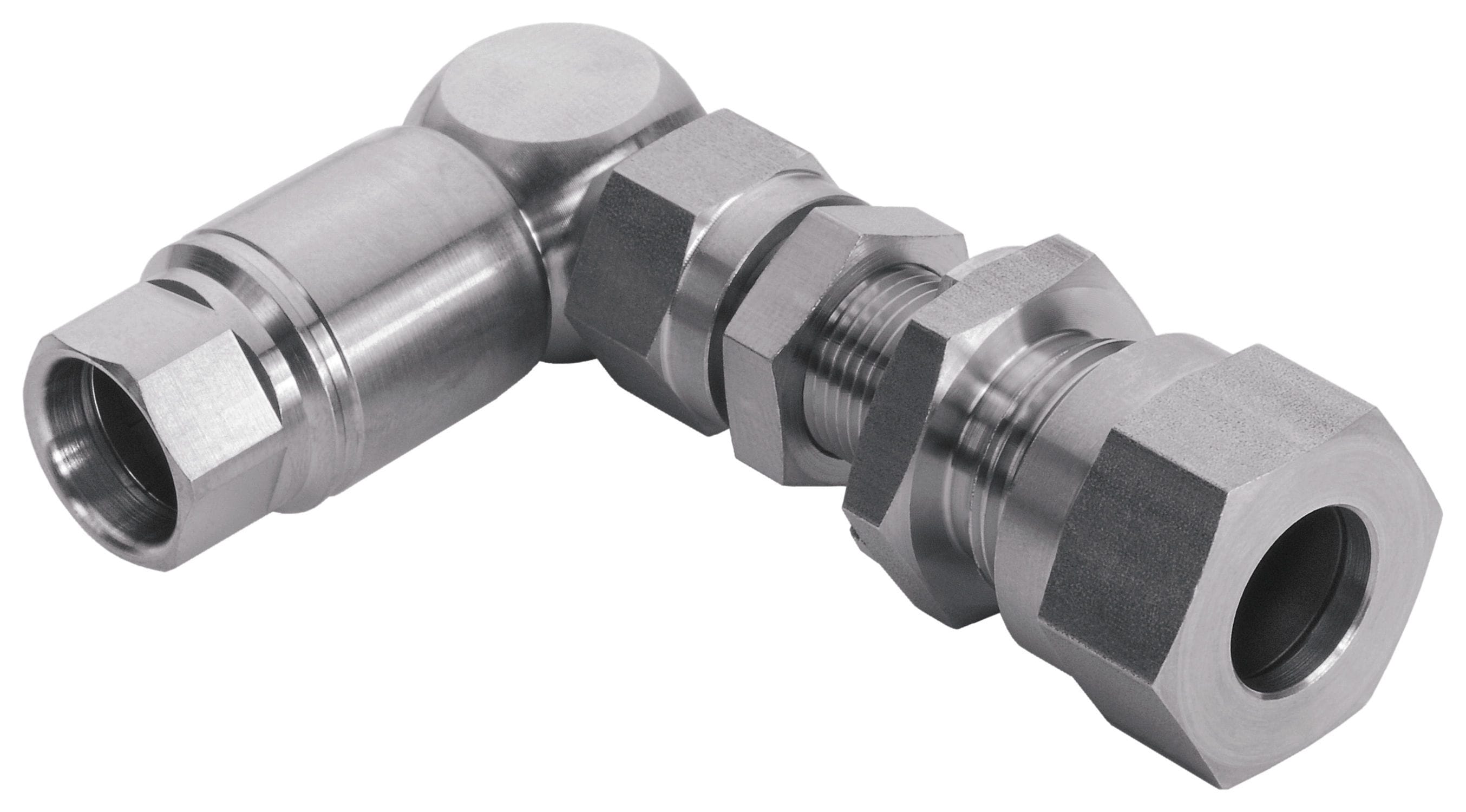 Angle fitting - 1616 - EISELE GmbH - for chemicals / pneumatic / screw-in