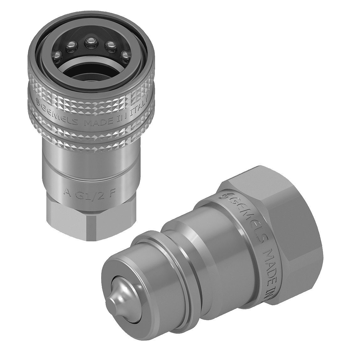 Hydraulic fitting - ISO A - Gemels S.p.A. - quick / ISO / stainless steel