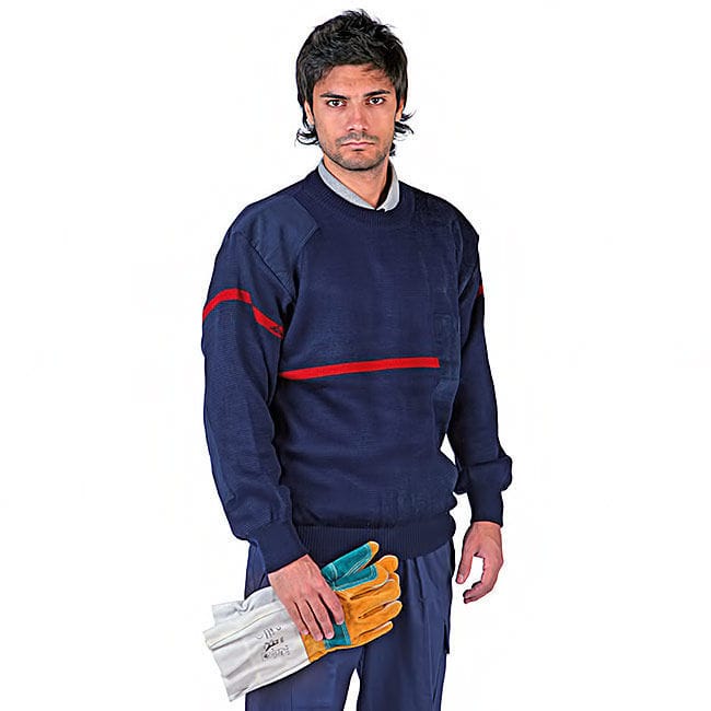 Fire-retardant sweatshirt - CHERA - MAFEPE - work / arc protection ...