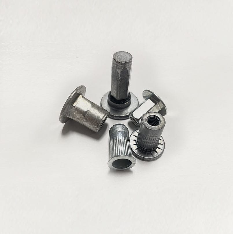 Press-in insert - Acument Global Technologies - metal / round / hexagonal