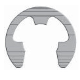 External snap ring - BE series - Rotor Clip Company - E-type