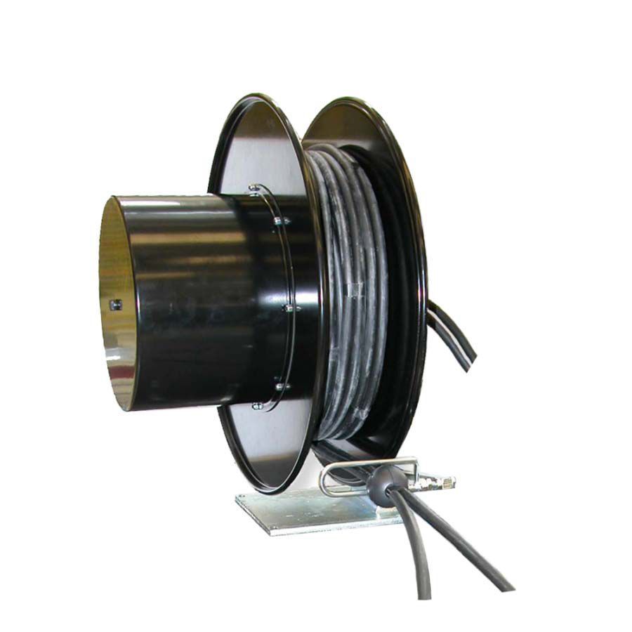 Electric cable reel - DEMAC Srl - spring rewind / fixed