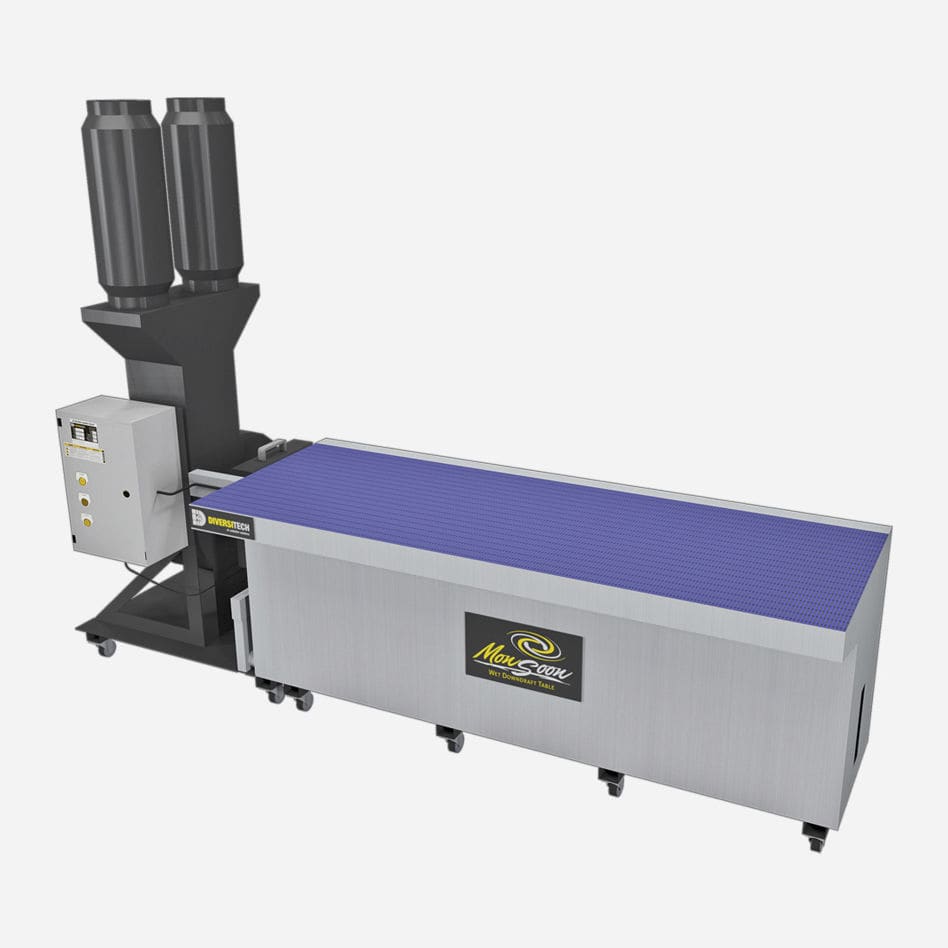 Grinding process downdraft table - MDD-3X8-150W series - Diversitech