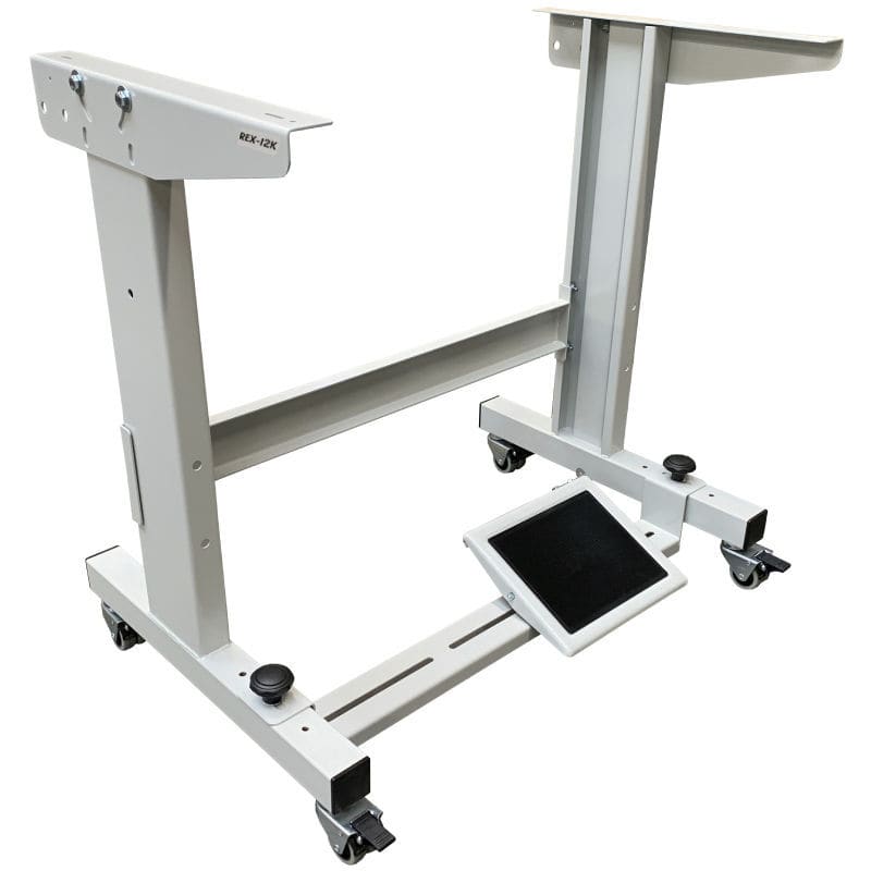Steel sewing machine stand - REX-12K - REXEL - wheel-mounted