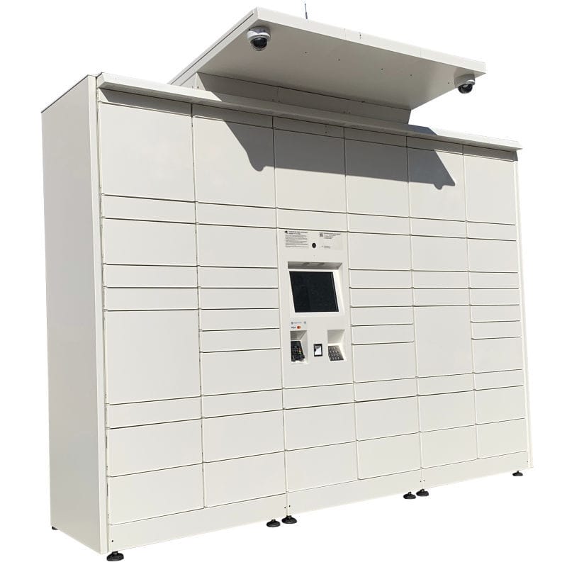 Automatic parcel locker - REXEL - outdoor / stainless steel