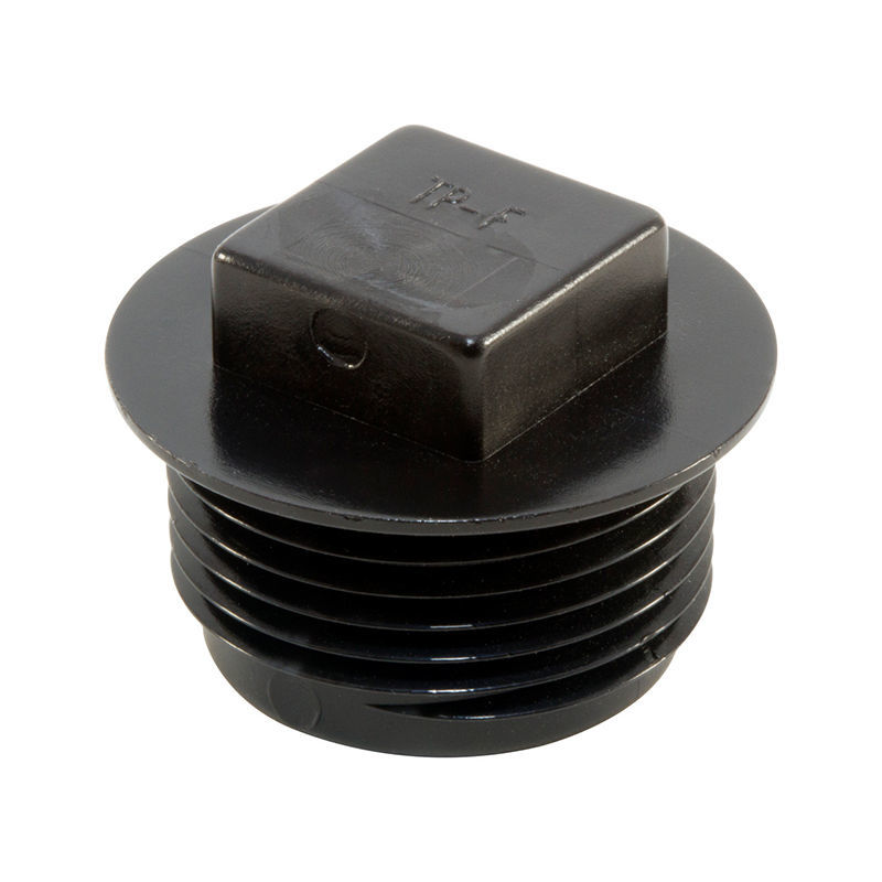 Flanged plug - TPN-F series - Caplugs - round / square-head / threaded