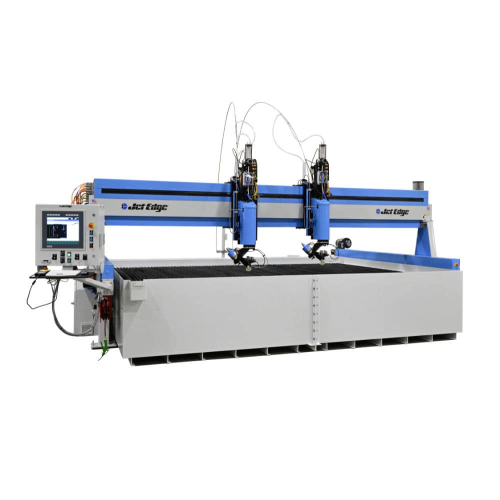 Waterjet cutting machine - EDGE DUAL CARRIAGE - JET EDGE - 5-axis / 3 ...