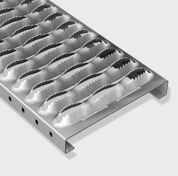 Metal grating - R12, 2.0 - 3.5 mm | Stabil S - Graepel - toothed